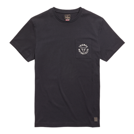 TRIUMPH - NEWLYN BLACK TEE - MTSS21028 – GP Motorsports Apparel & Gear